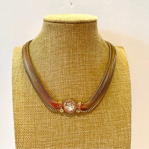Erwin Pearl | Jewelry | Vintage Pep By Erwin Pearl Collar Necklace Gold ...